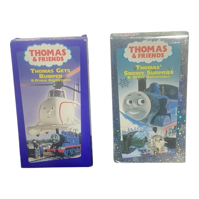 THOMAS TANK ENGINE Friends VHS Lot: Thomas Gets Bumped & Snowy Surprise ...