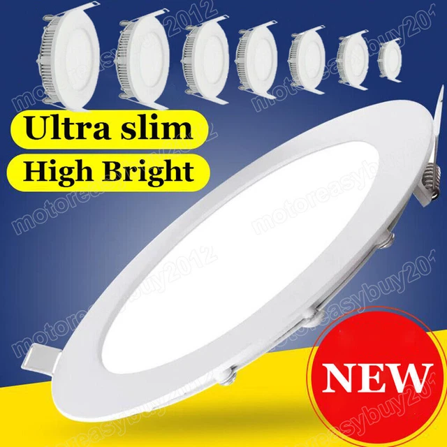 3W 6W 9W 12W 15W 18W 24W LED Recessed Ceiling Flat Panel Down Light Ultra slim £3.63 - PicClick UK