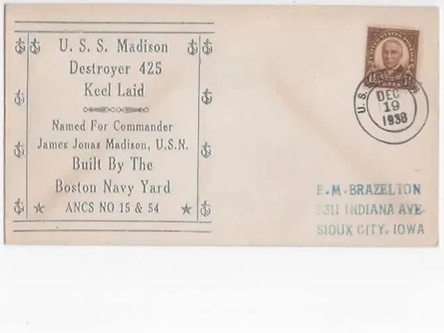 USS SEALION 1938 nice Lloyd Nace silver thermographic cachet £3.72 ...