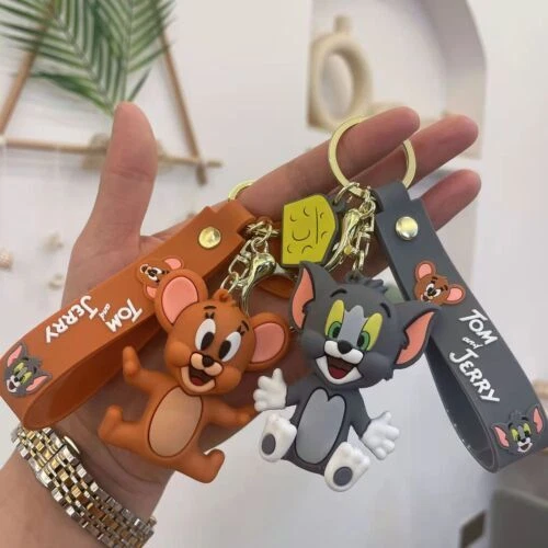 TOM N JERRY Keyring And Keychain Bag Cartoon Key Cat Charm Gift 3d ...