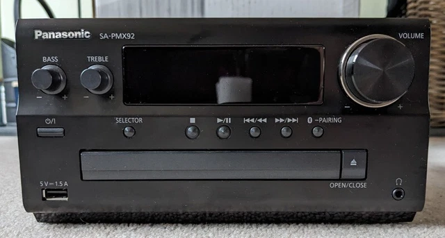 PANASONIC SC-PMX92EB-K 120W Micro Hi-Fi System DAB+ Bluetooth CD Player ...