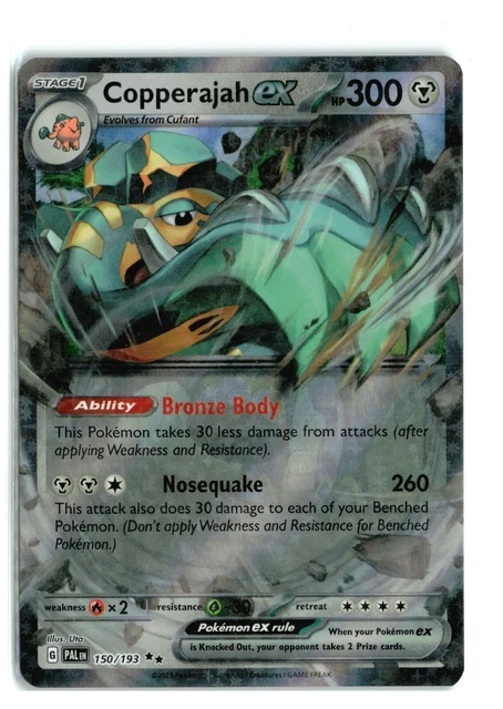 POKÉMON - COPPERAJAH EX 150/193 - Ultra Rare - Paldea Evolved - Neuf ...