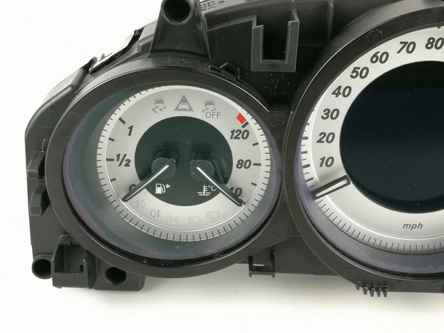 MERCEDES BENZ C Klasse W204 Speedo Tachometer Instrument Cluster Mph ...