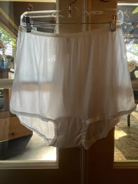 Vintage Bali Semi Sheer White Granny Briefs Panties Scalloped Trim Size 8 Xl 29 95 Picclick
