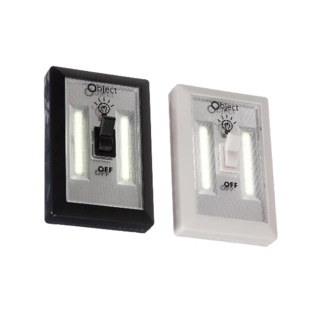NEW MAGNETIC COB LED Wall Switch Light Battery Operated Wireless Night ...