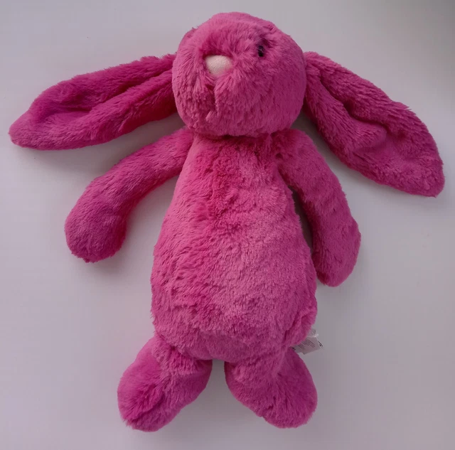 JELLYCAT BUNNY BASHFUL Rose 12" Medium Soft Plush Toy rabbit plushie ...