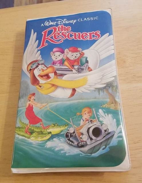 WALT DISNEY THE Rescuers Clamshell VHS Video tape Animated Movie ...