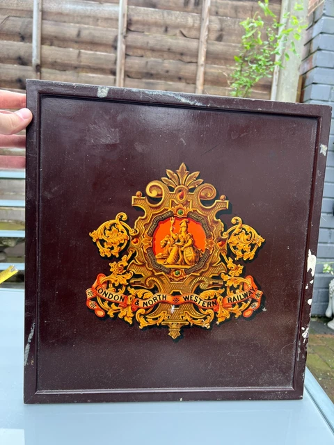 OLD L&NWR COAT Of Arms / Crest On Board - London & North Western ...