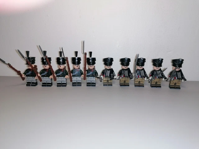 LEGO NAPOLEONIC WAR Prussian Silesian chasseur and Skeleton Hussard ...