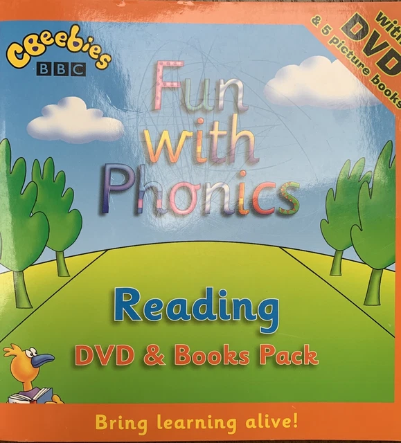 CBEEBIES FUN WITH Phonics reading books plus dvd home schooling £3.00 ...