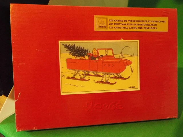 TINTIN COFFRET CARTES de voeux / Noel 2003 TINTIN Hergé sous blister ... TINTIN COFFRET CARTES de voeux / Noel 2003 TINTIN Hergé sous blister ...