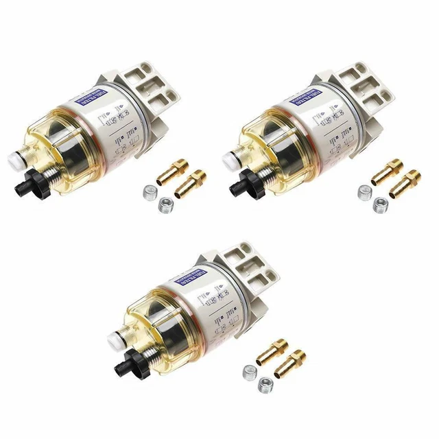 DIESEL FUEL FILTER / Water Separator Universal 120AT R12T Diesel 3 Set ...