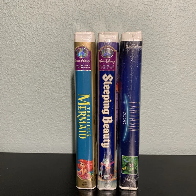 LOT OF 3 Original Clamshell Vhs Tapes Factory SEALED Disney Masterpiece ...