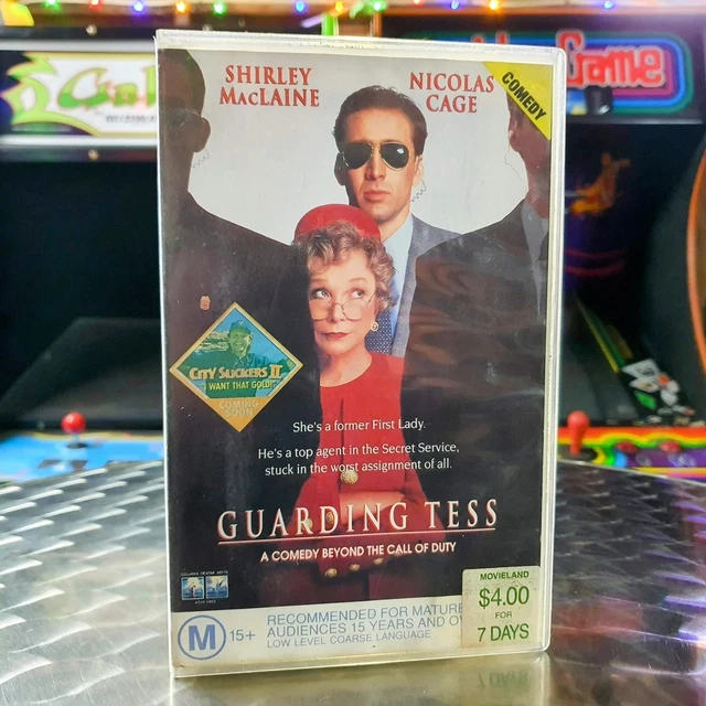 GUARDING TESS - Classic Nicolas Cage - VHS Movie Video Big Box Ex ...