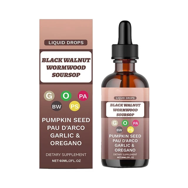 BLACK WALNUT WORMWOOD Soursop Drops , Pumpkin Seed , Garlic , Oregano ...