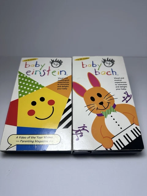 BABY EINSTEIN & Baby Bach: Language Nursery VHS Tape 2000 Age 1-18 & 1 ...