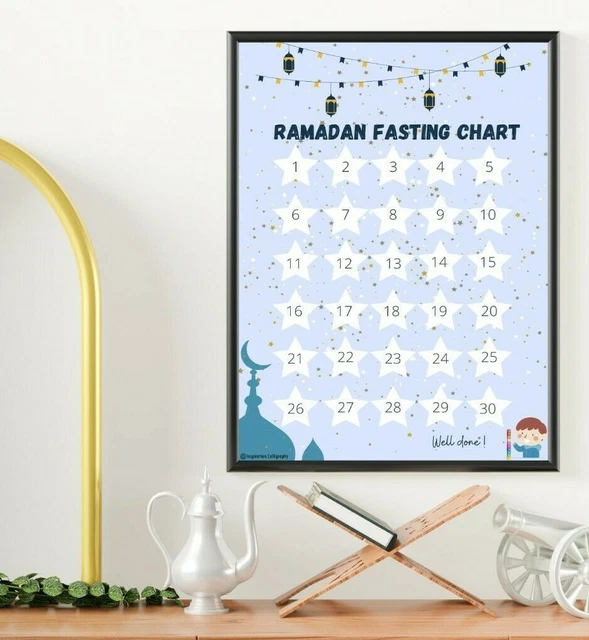RAMADAN FASTING CHART for children printable, PDF ONLY £3.00 - PicClick UK