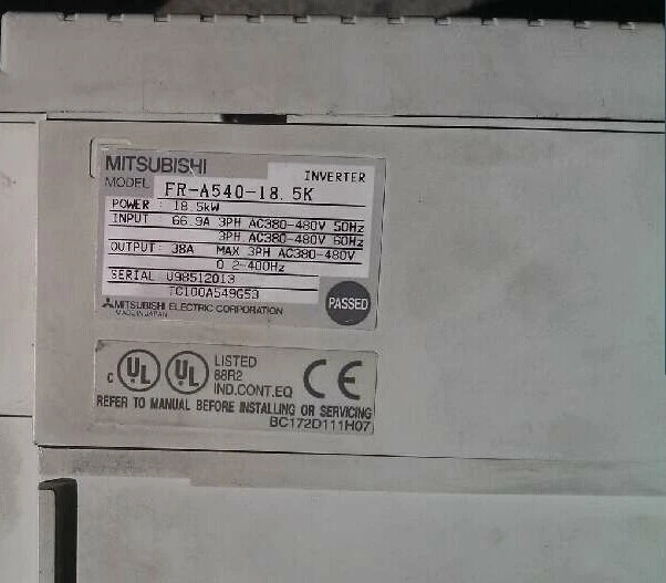 1PCS USED MITSUBISHI Inverter FR-A540-18.5K 380V-18.5KW tested $1,051. ...