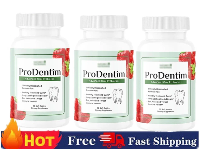 1-3PACK PRODENTIM SOFT Tablets Chewable Probiotic For Gums Teeth 30 ...