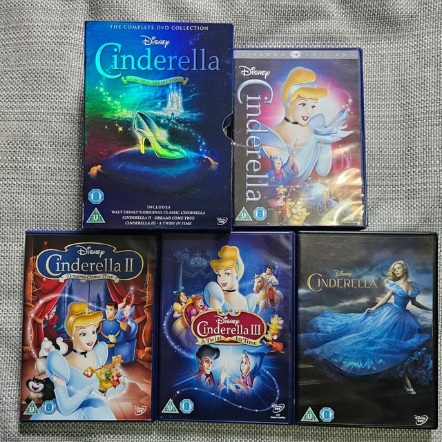 CINDERELLA 1-3 (BOX Set) & Cinderella Live Action (DVD, 2012) FREE ...