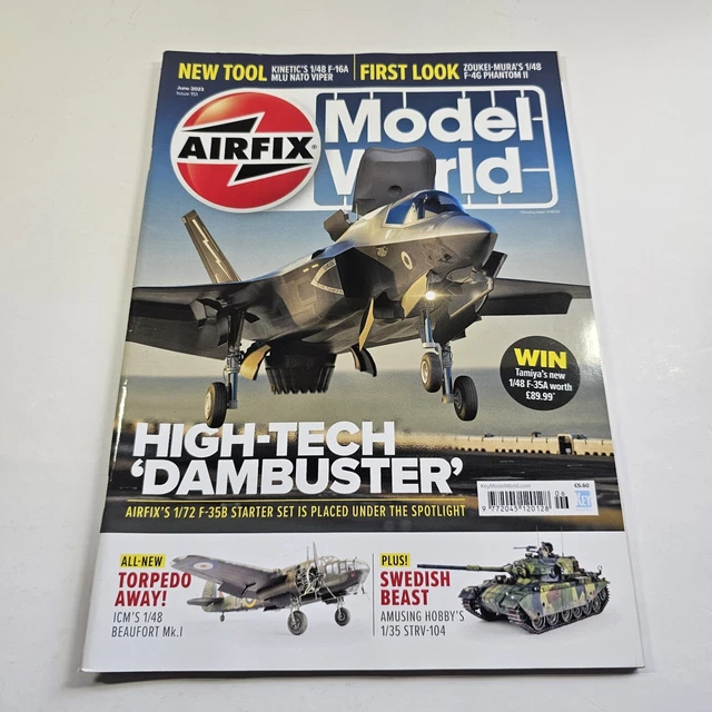 AIRFIX MODEL WORLD Magazine Issue 151 June 2023 F-35B Beaufort Mk.I ...