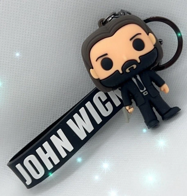 JOHN WICK KEYCHAIN Superhero pom gift her him action hitman £14.99 ...