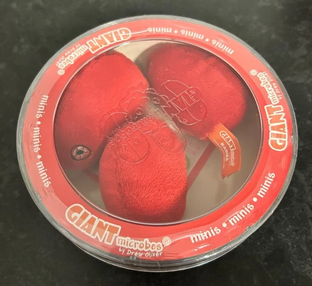 GIANT MICROBES PETRI Dish minis red plush RABIES - BNIB £13.00 ...