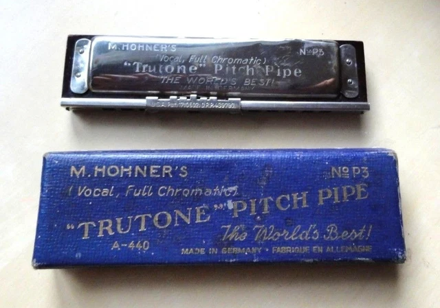 HOHNER TRUTONE PITCH Pipe P3 Harmonica Rare 1930'S Full Chromatic ...