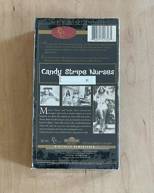 CANDY STRIPE NURSES (1974) Sealed VHS New Horizons Sexploitation ...