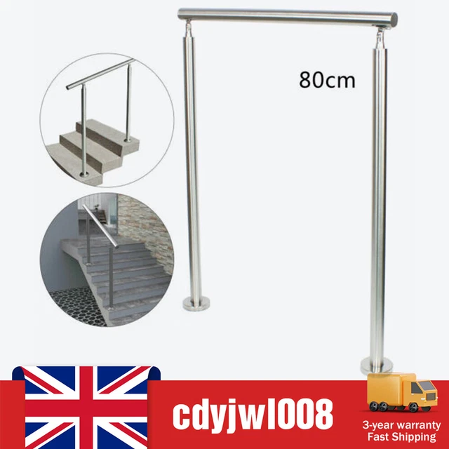 OUTDOOR SAFETY STAINLESS Steel Handrail Grab Rail Mobility Garden Steps ...