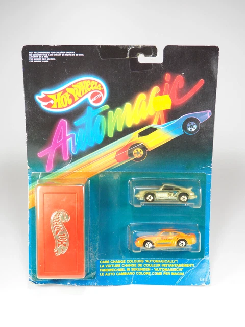 HOT WHEELS - AUTOMAGIC - 2 Pack - Porsche 911 / P 959 - Carded - Color ...
