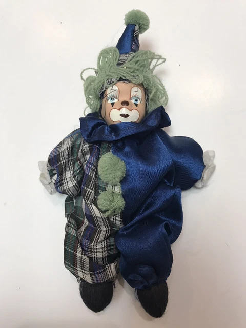 VINTAGE CLOWNS LOT Of 6 Sand Doll- Hand Painted Porcelain Face $33.00 ...