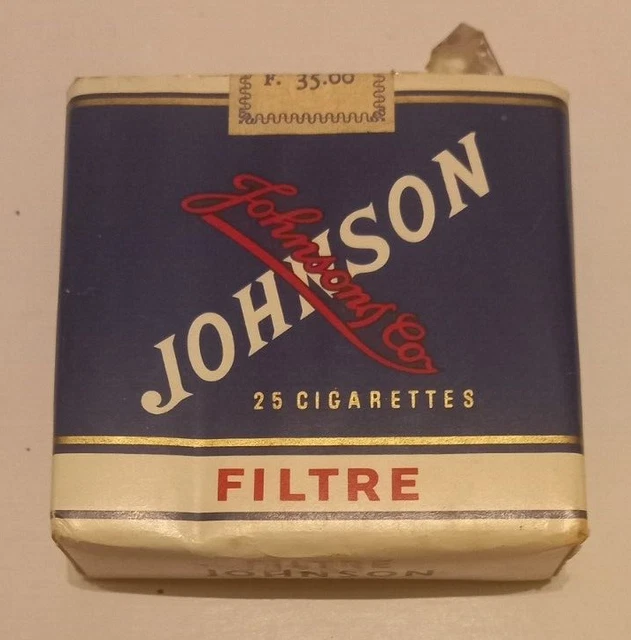 ANCIEN PAQUET CIGARETTES vintage JOHNSON plein sans blister EUR 10,00 ...