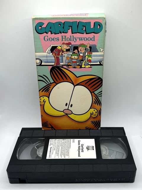GARFIELD GOES HOLLYWOOD VHS Tape 1990 Classic Animated Cartoon CBS Fox ...