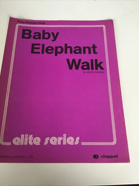 BABY ELEPHANT WALK (PIANO SOLO) . Henry Mancini . Elite Series . Rare £ ...