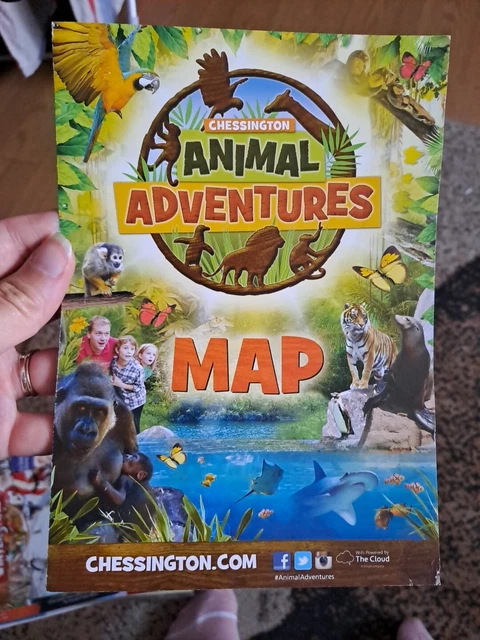 CHESSINGTON WORLD OF Adventures Resort Animal Adventures Map 2018 £0.99 ...