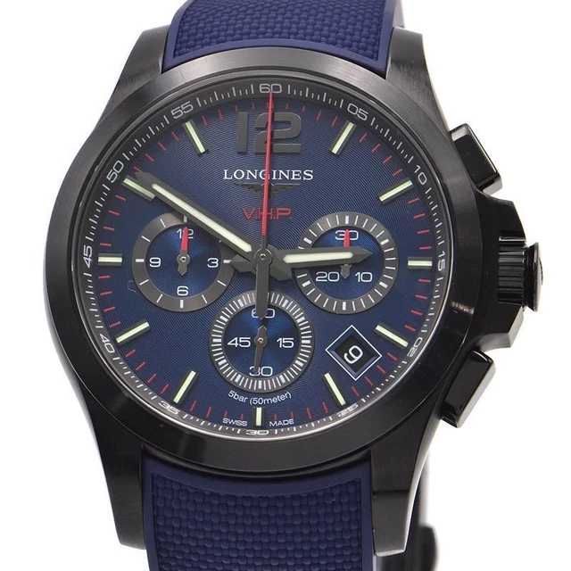 LONGINES CONQUEST V.H.P. Montre chronographe à quartz pour homme cadran ...