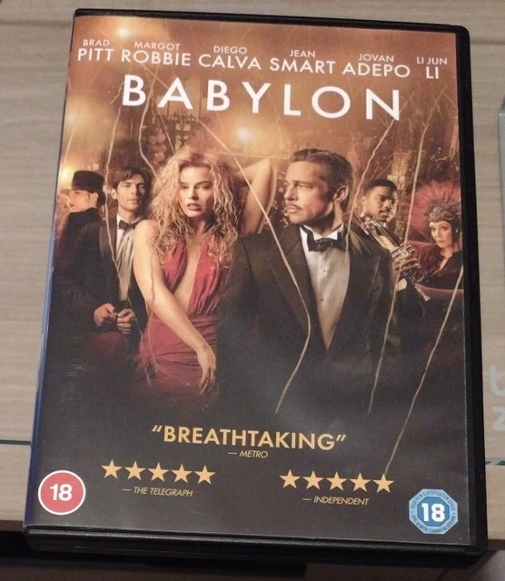 BABYLON DVD BRAD Pitt Margot Robbie Jean Smart Olivia Wilde Damien ...