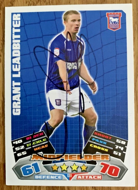 MATCH ATTAX SIGNED Card - Grant Leadbitter - Ipswich Town £2.00 ...