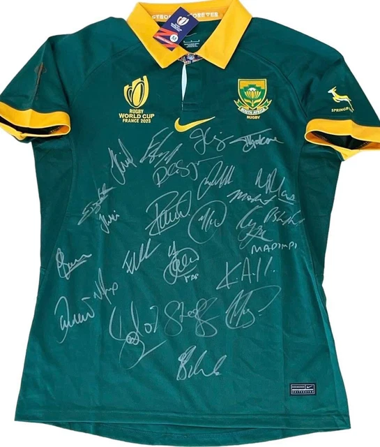 SOUTH AFRICA SPRINGBOKS Team Signed World Cup 2023 Rugby Jersey With ...