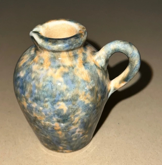 VINTAGE AUSTRALIAN POTTERY Mottled Unmarked Fowler Ware Mercury Jug ADP ...