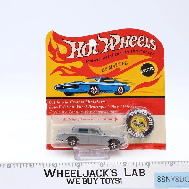 SILVER SHADOW ROLLS-ROYCE W/ Button Hot Wheels Redline 1969 Mattel ...