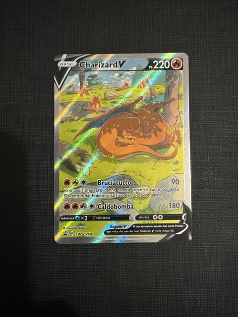 CARTE POKEMON CHARIZARD v swsh 260 promo (ITA) EUR 17,00 - PicClick IT