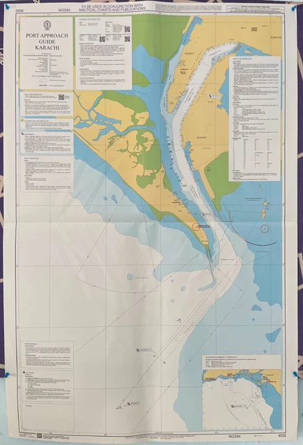 ADMIRALTY 8032 PORT APPROACH GUIDE KARACHI CHARTS MAP NAUTICAL MARITIME ...
