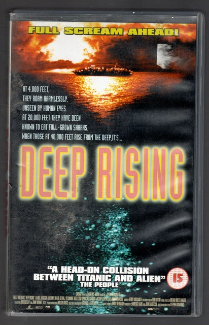 DEEP RISING TREAT Williams Famke Jannsen Anthony Heald Big Box VHS £6. ...
