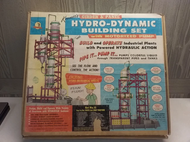 VTG KENNER'S GIRDER Panel Hydro-Dynamic Building Set No.11 Pump Motor ...
