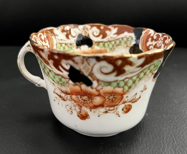 ANTIQUE ROYAL ALBERT Crown China Radium Imari Tea Cup Trio, 1920 £27.94 ...