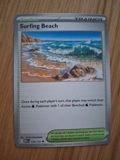 SURFING BEACH 129/132 Pokémon TCG Mega Evolution Uncommon £1.16 ...