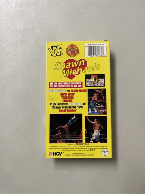 SHAWN MICHAELS WWF WWE Coliseum VHS Video Tape Wrestling 1996 HBK WWE ...