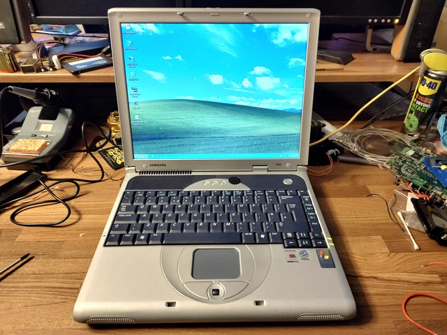 VINTAGE RETRO SAMSUNG V20 laptop Pentium 4 Windows XP £54.99 - PicClick UK